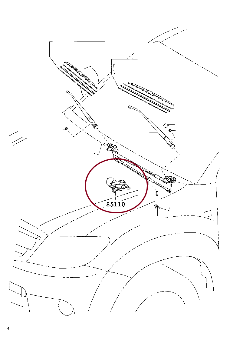 WIPER MOTOR HIACE D4D COMMUTER / GRANDIA INNOVA Replacement Part No ...