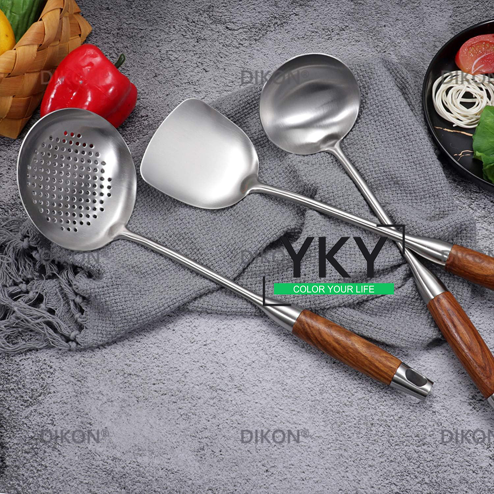 Wok Spatula Ladle Skimmer Gamit Sa Kusina 15inch Spatula for Wok ...
