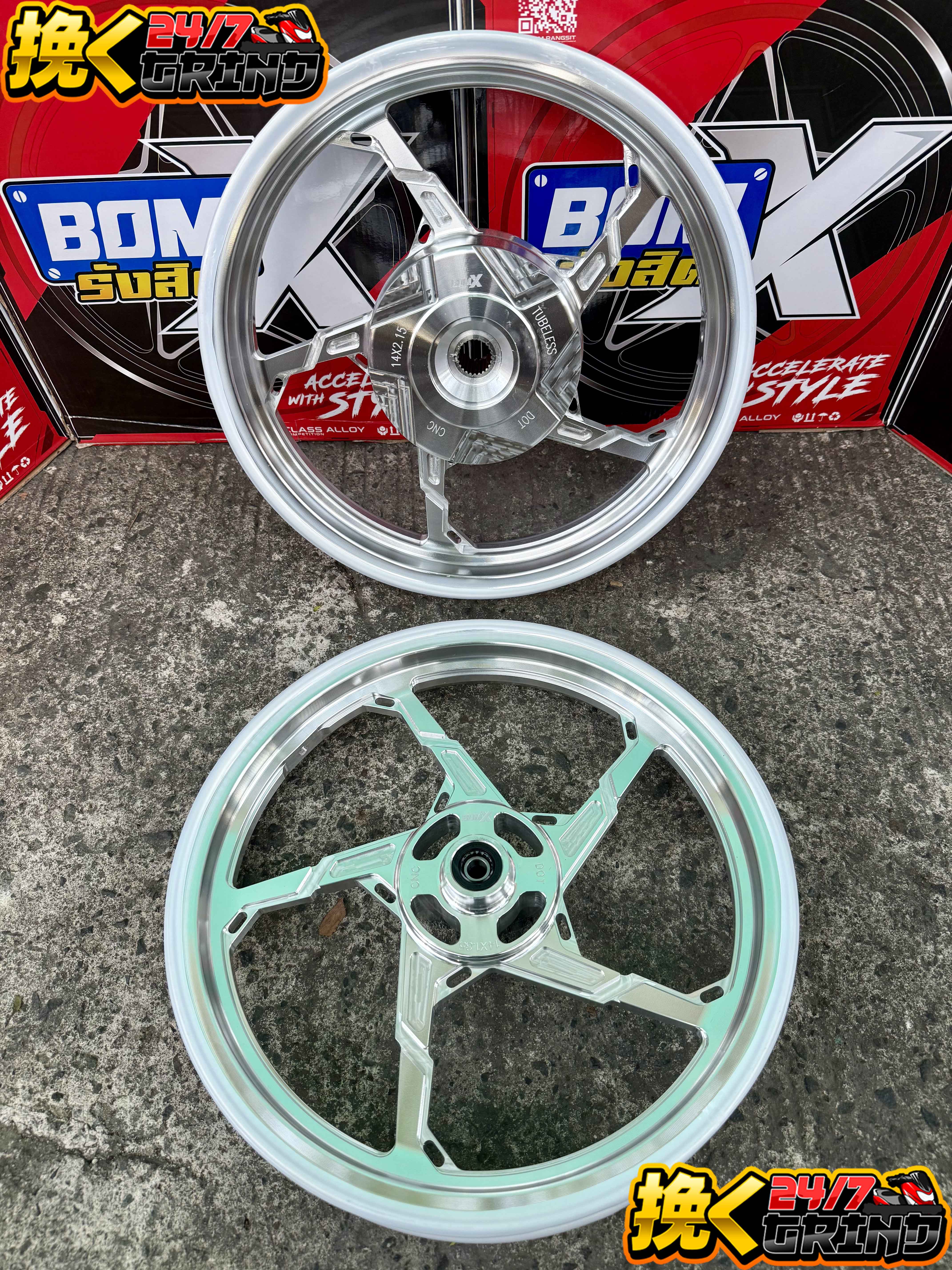 BOM RANGSIT MAGS SABER For Honda Click 125 / 150 v1 v2 v3 (5 Spokes ...
