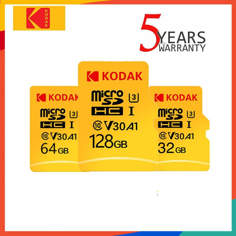 KODAK 128/64/32GB microSD card with Adapter (Original) | Shopee Philippines