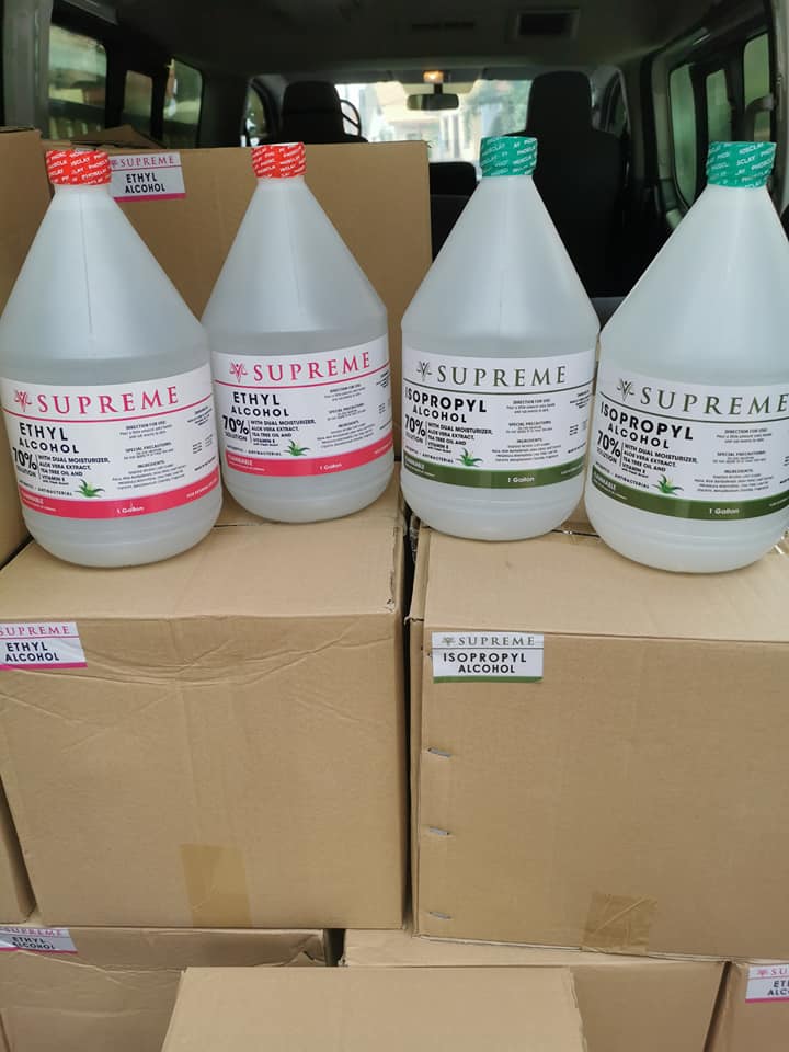SUPREME ALCOHOL SUPREME Alcohol 1 Gallon 3.2 Liter ETHYL AND ISOPROPYL ...