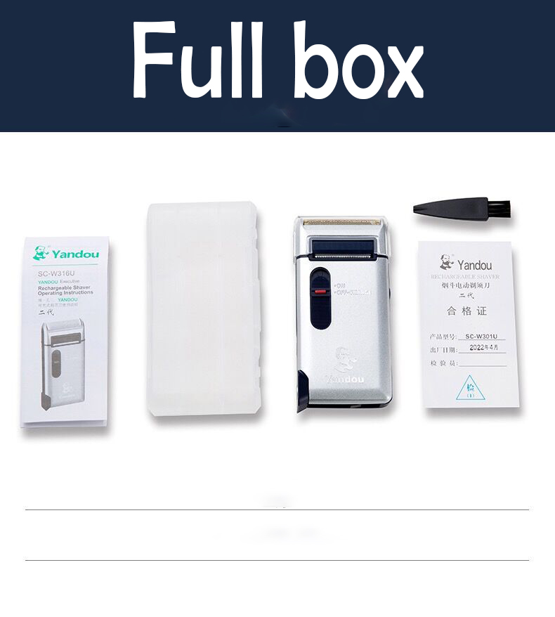 Yandou Shaver for Men Rechargeable Rechargeable Electric Razor Shaver ...