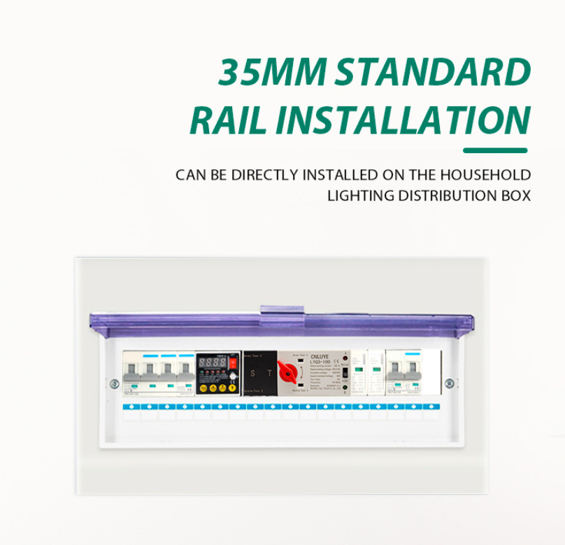 2P Din Rail ATS for PV and inverter DualPower AutomaticTransfer ...