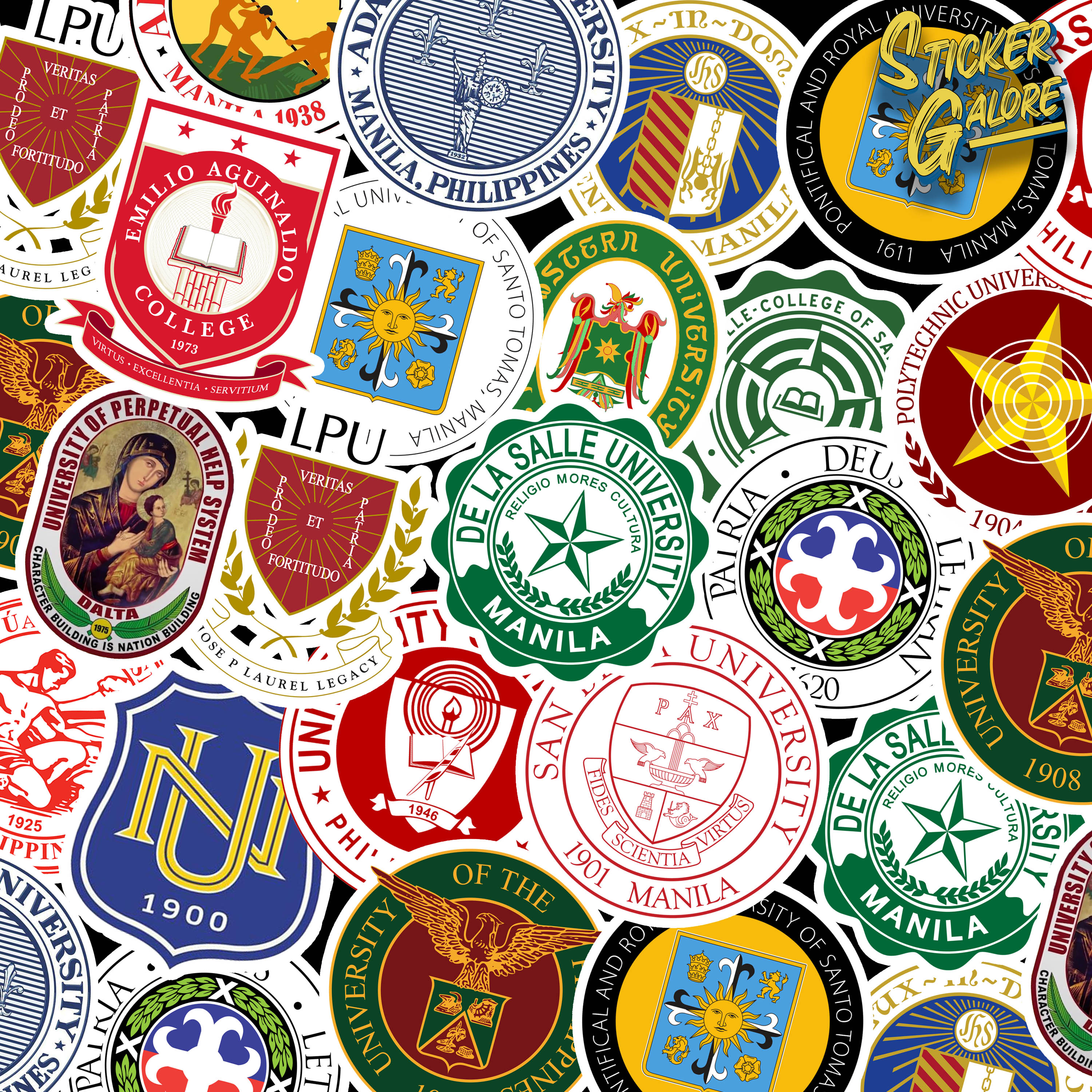UNIVERSITY SEAL WATERPROOF STICKERS | UAAP AND NCAA STICKERS | VINYL ...