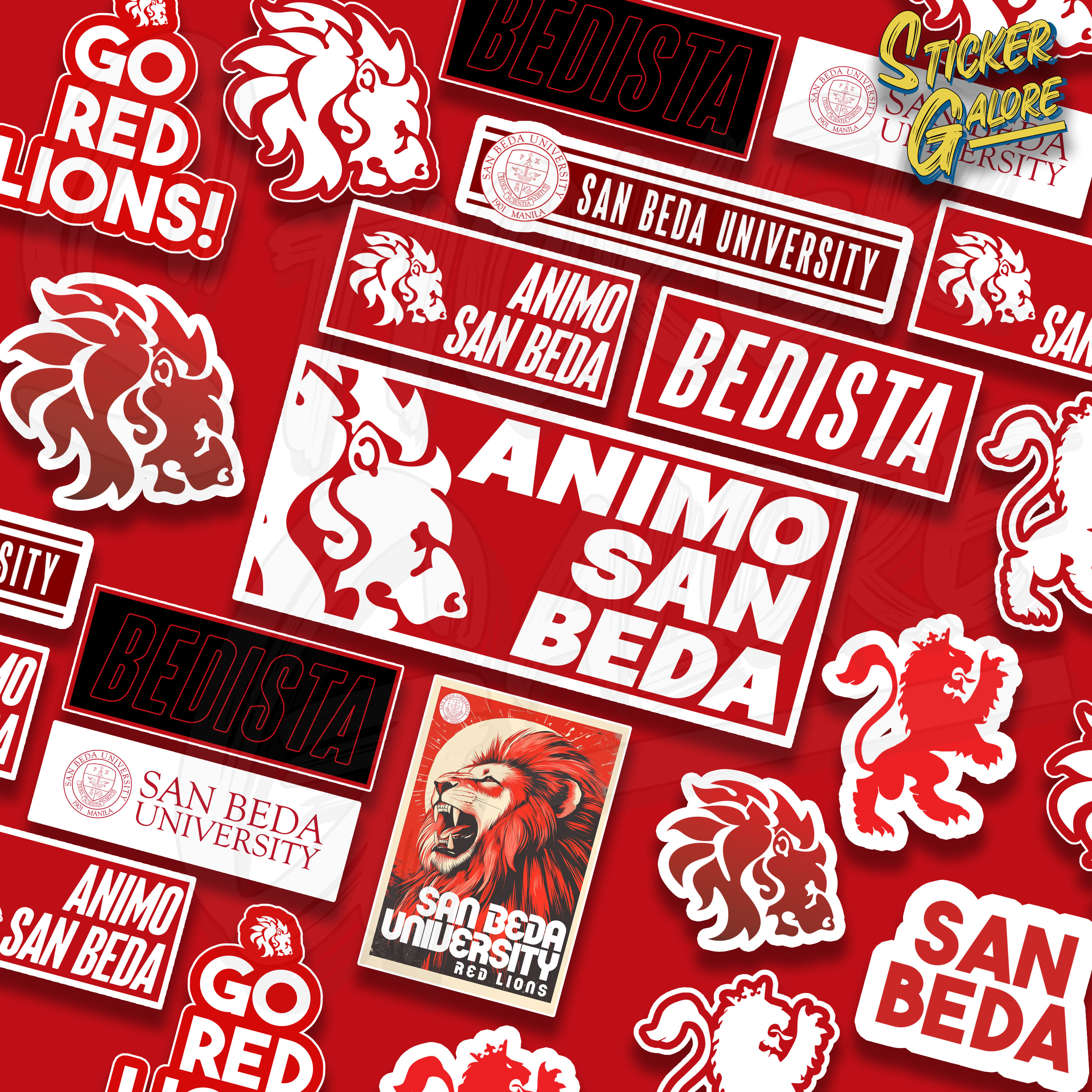 SAN BEDA UNIVERSITY (SBU) WATERPROOF STICKER FOR CAR AND TUMBLER UAAP ...