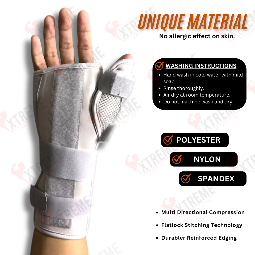 Thumb Support Brace Adjustable Compression Strap for Pain Relief ...