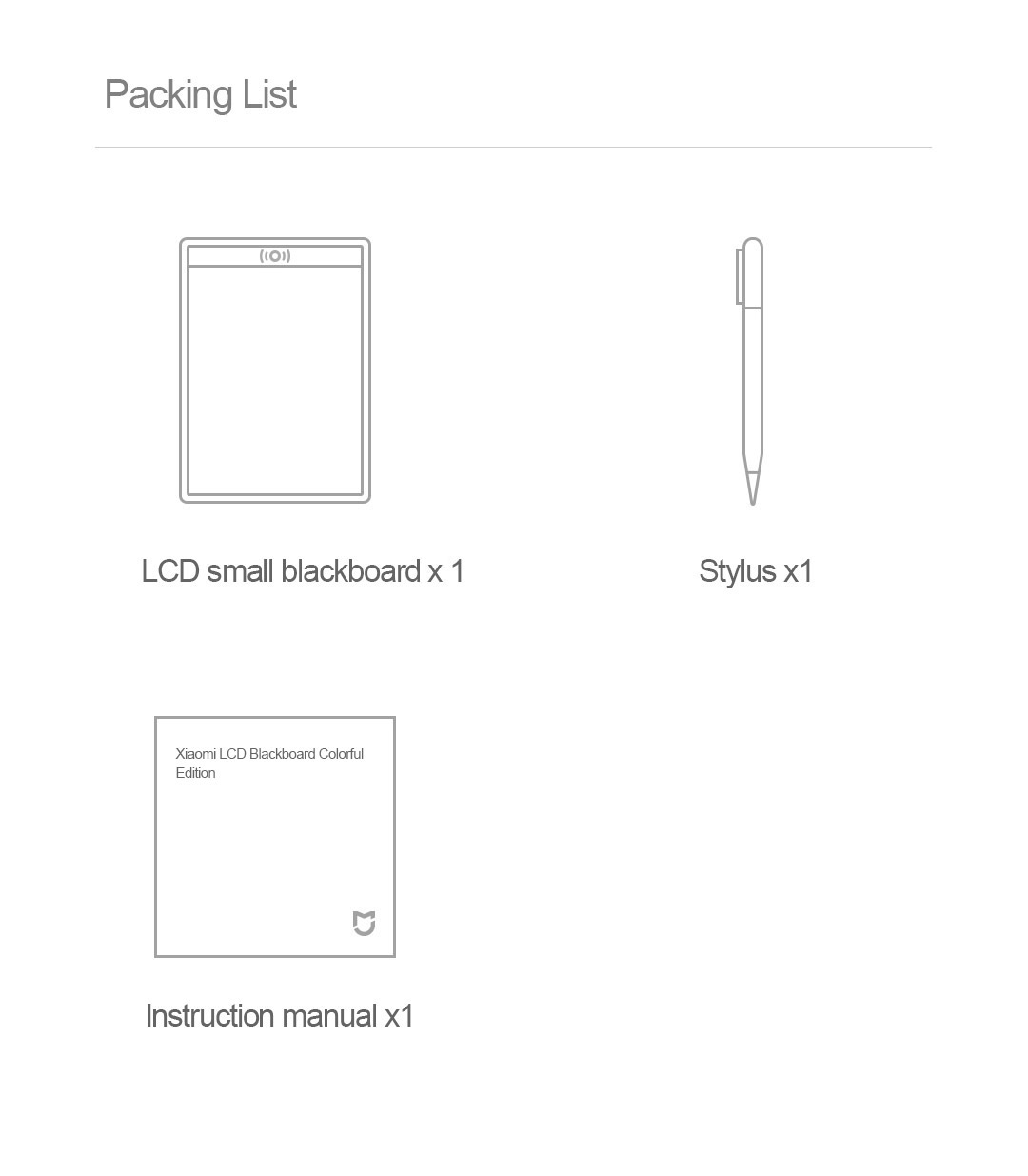 Xiaomi LCD Writing Tablet 10''/13.5''(Color Edition) Polymer Solid ...