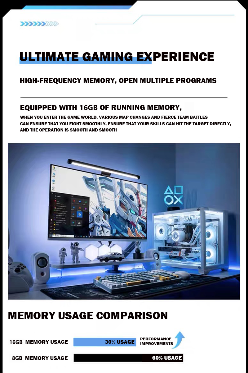 AMD RYZEN 5 3400G Gaming PC Set DDR4 16GB RAM M.2 512GB SSD Full Set ...