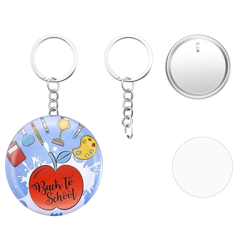 100Pcs 58Mm Pin Button Badge Consumables Keychain Pocket Mirror Fridge Magnetic Diy Raw Material ...