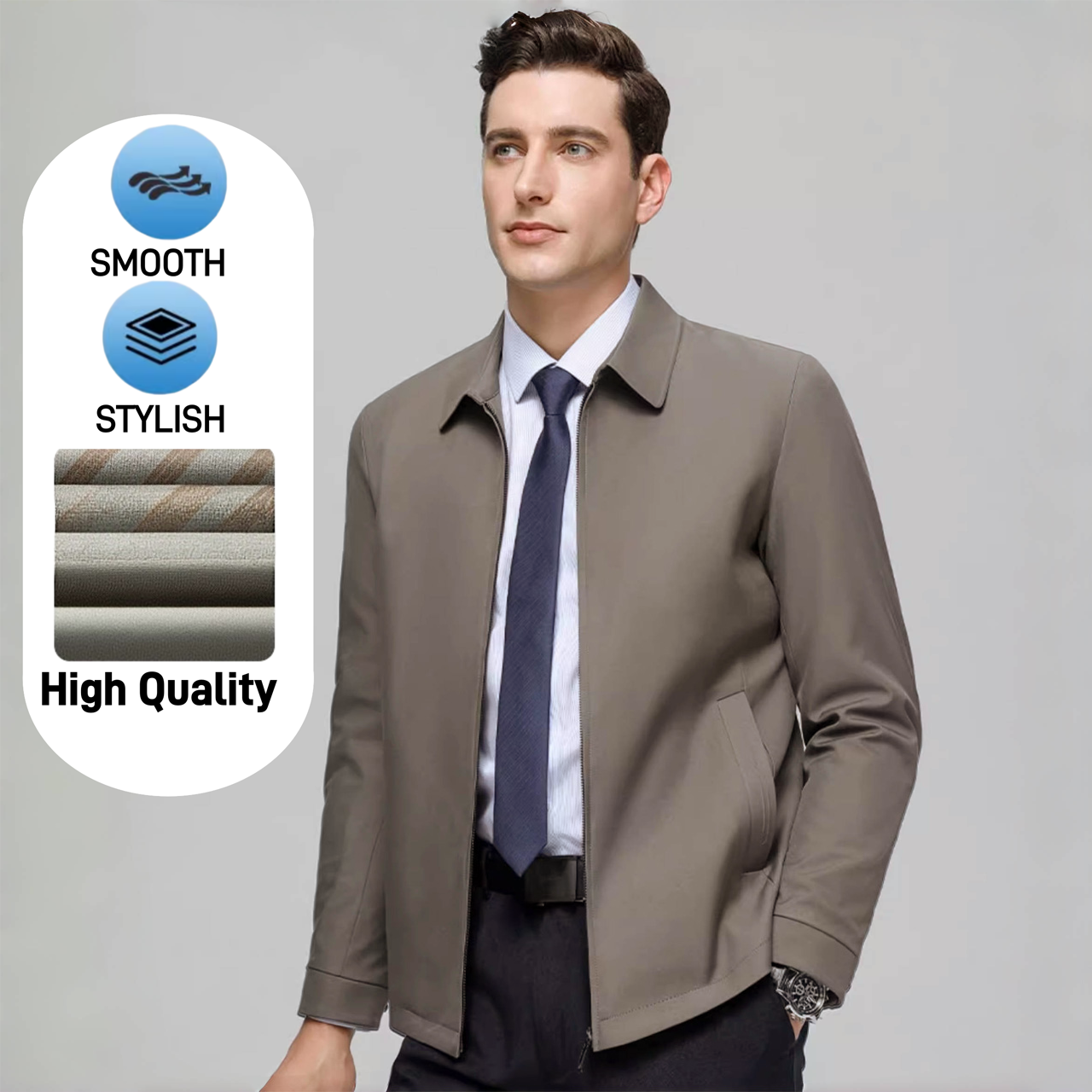 Bomber jacket for men formal jacket business casual jacket for men with ...