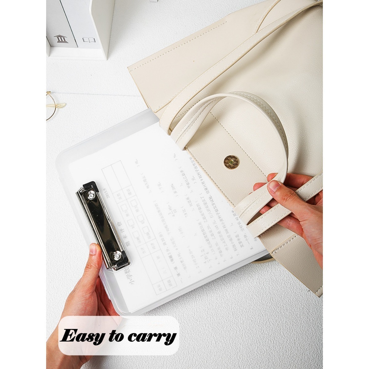 Long Clipboard With File Box 2 in 1 Writing Board Clamp File Storage ...