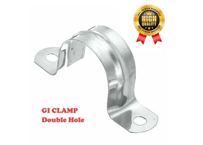 Conduit Clamp/GI Clamp Double Hole Clamp Heavy Duty 3/4 & 1/2 | Shopee ...