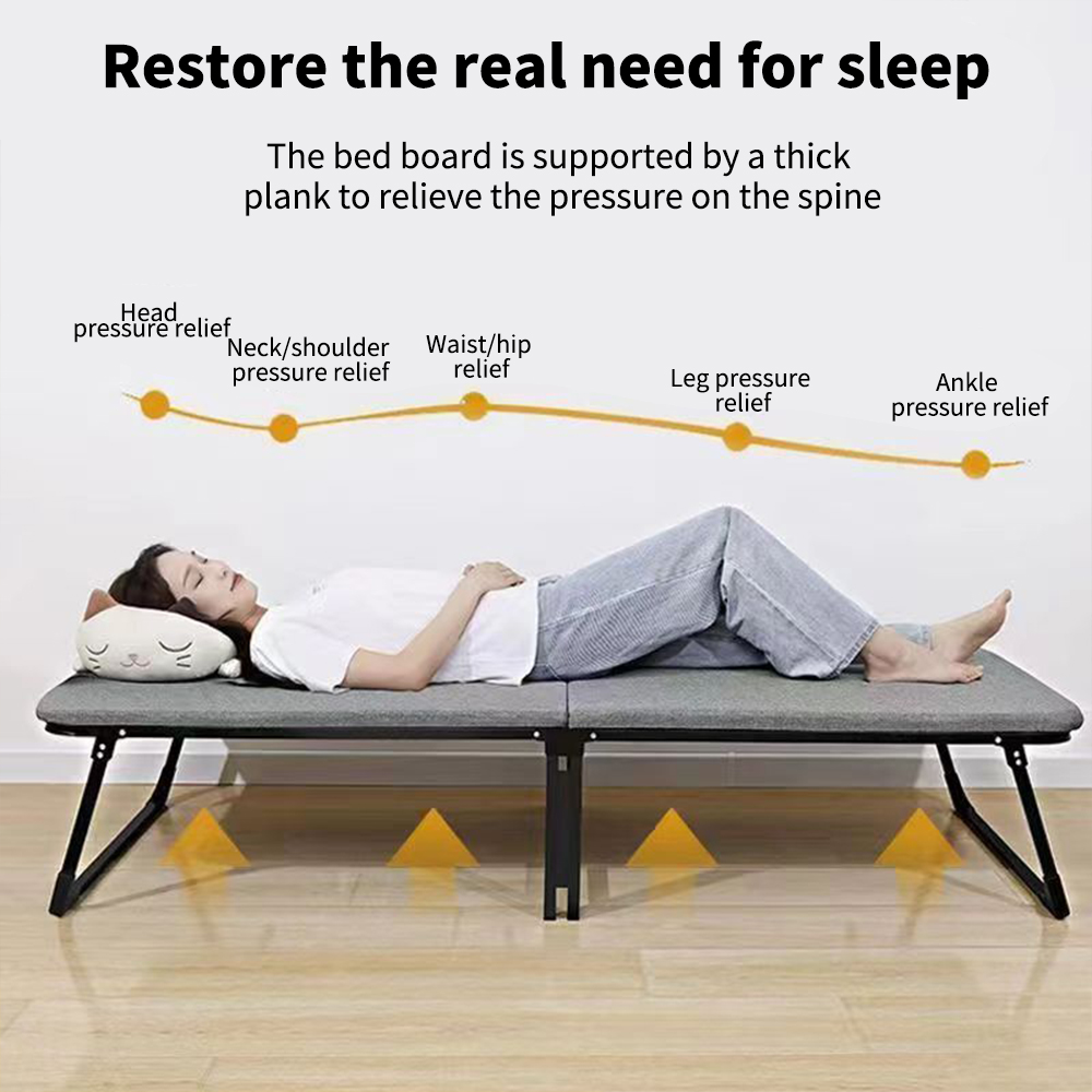 Foldable Bed Portable nap bed office recliner Home lunch break bed Save ...