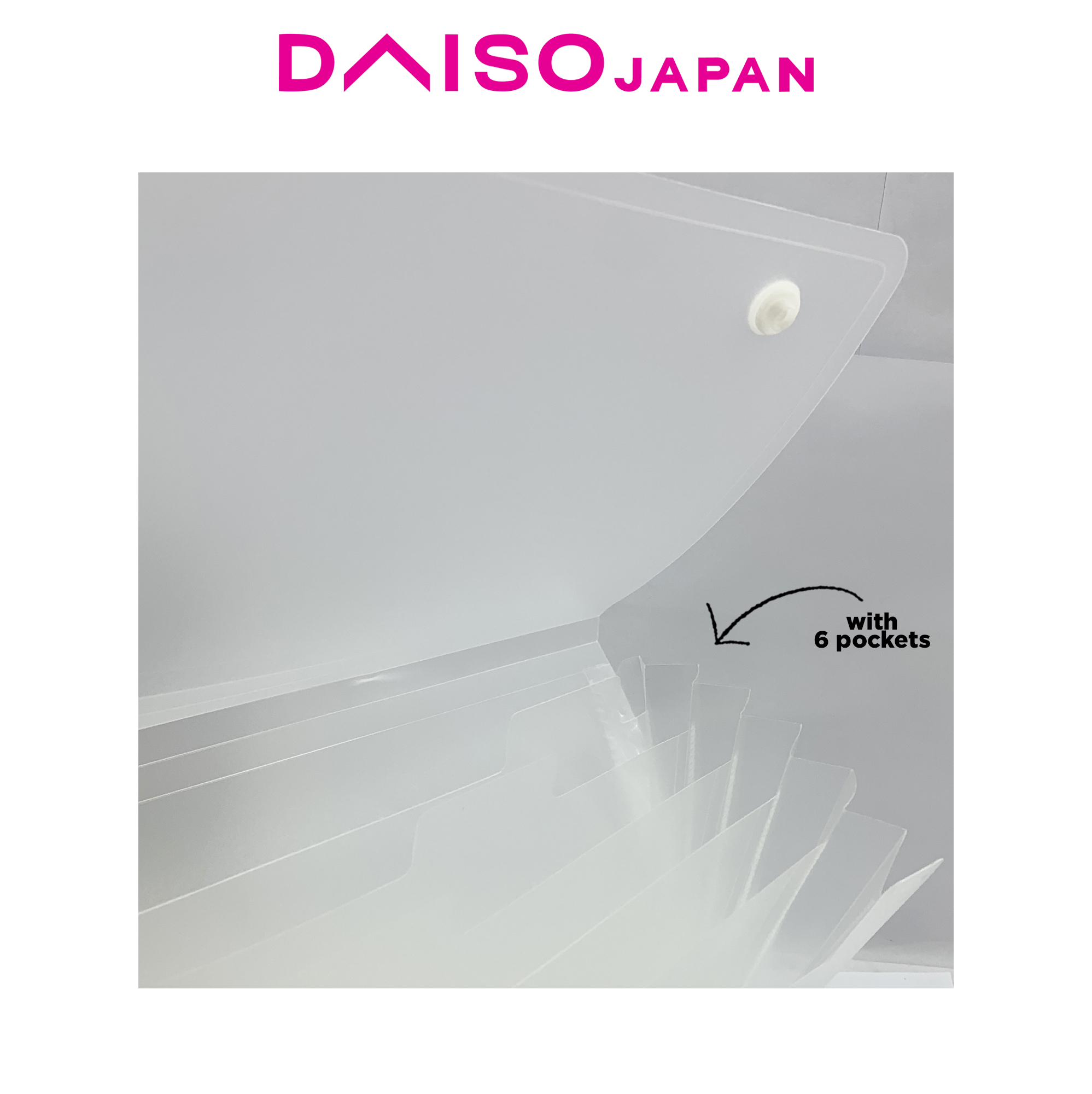 Daiso Divided Folder with Partition (6 pockets) | Shopee Philippines