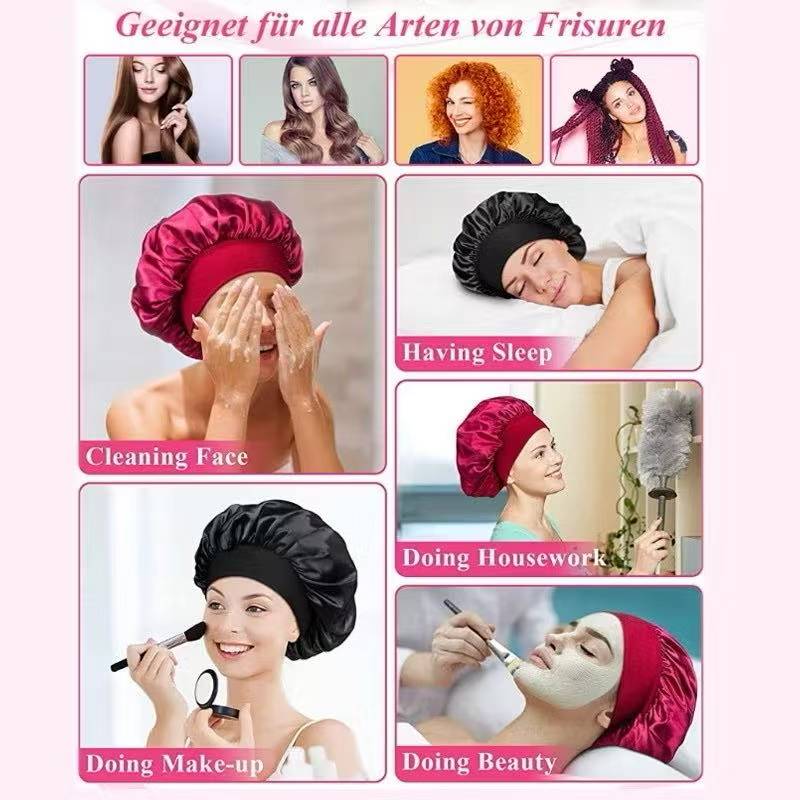 High Elasticity Sleep Cap #BN-023 Long Hair Care Women Head Wrap Soft ...