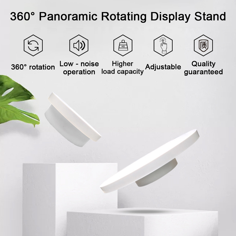 2 in1 Rotating Display Stand 14/20cm Electric 360° Turntable With ...