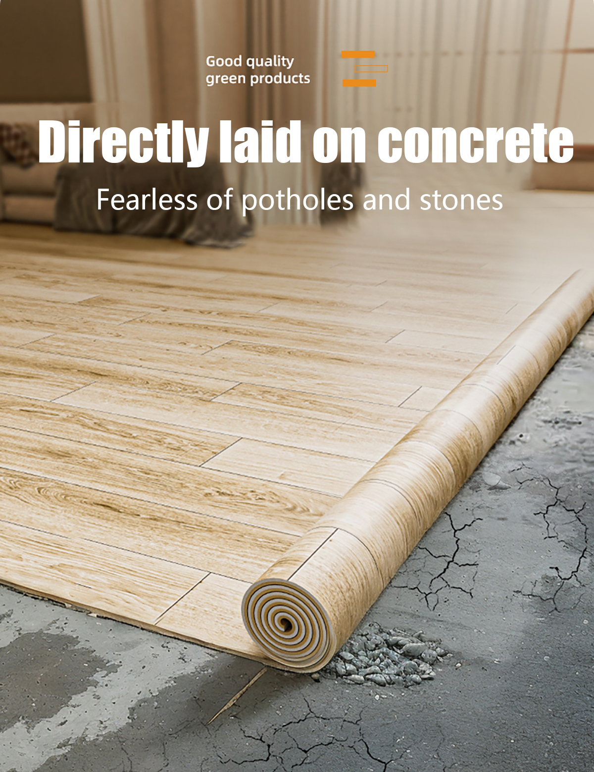 1mX10m Pvc floor sticker Vinyl floor sticker waterproof Anti-slip wood ...