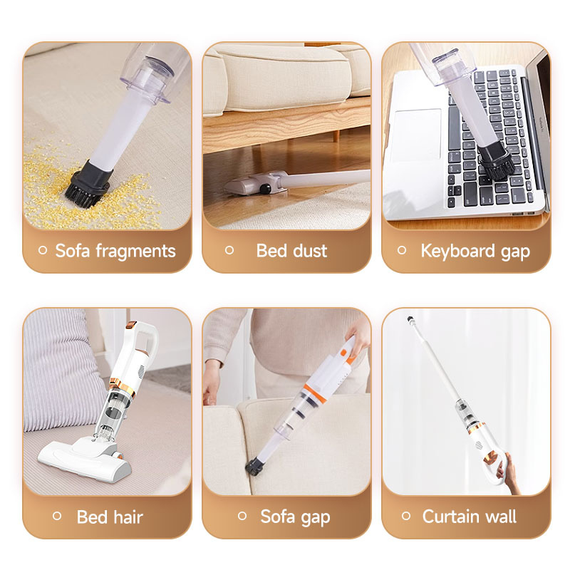 Portable Handheld wet and dry vacuum cleaner Rechargeable wireless home ...