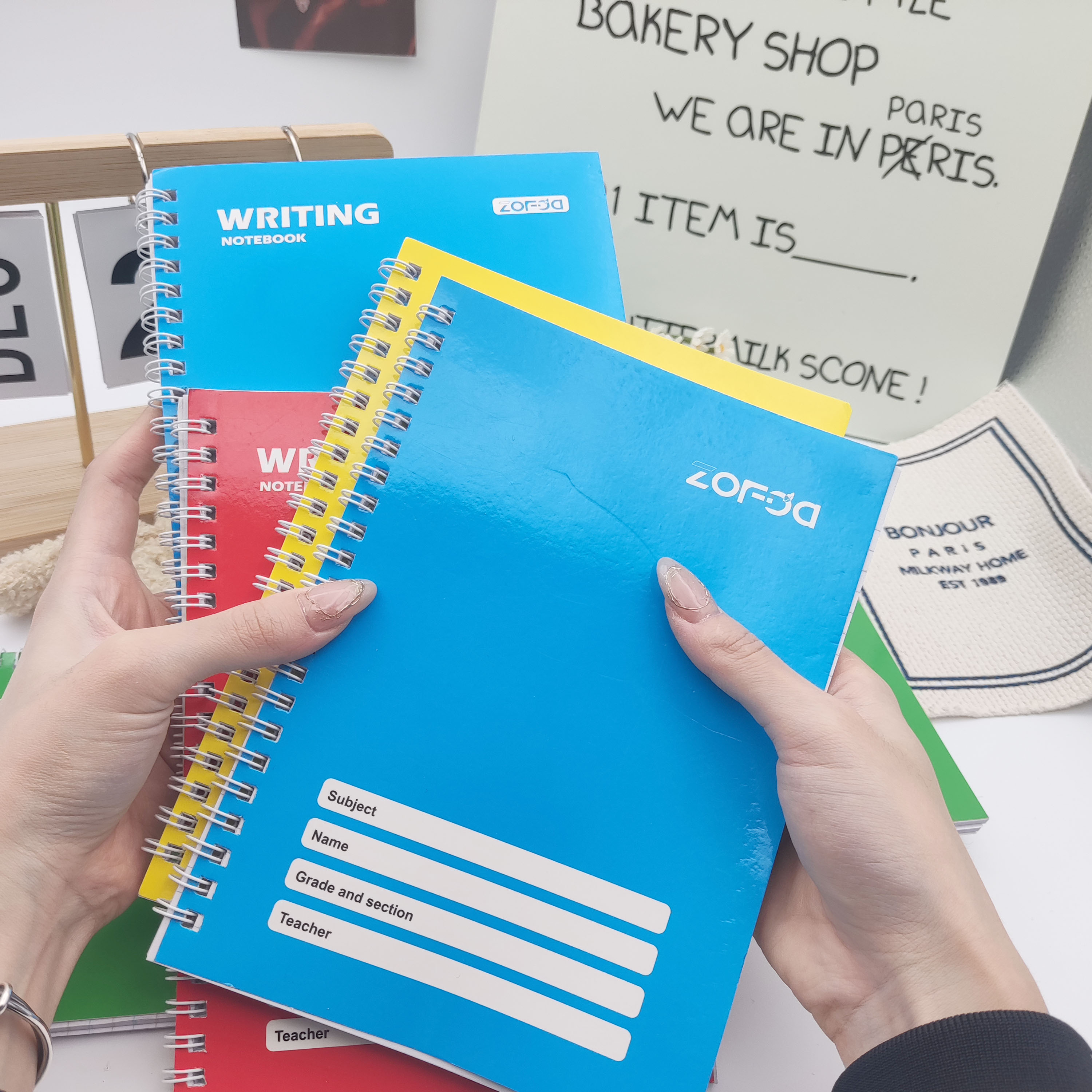 ZOFDA Spiral notebook 80 Leaves A5 writing Composition notepad ...