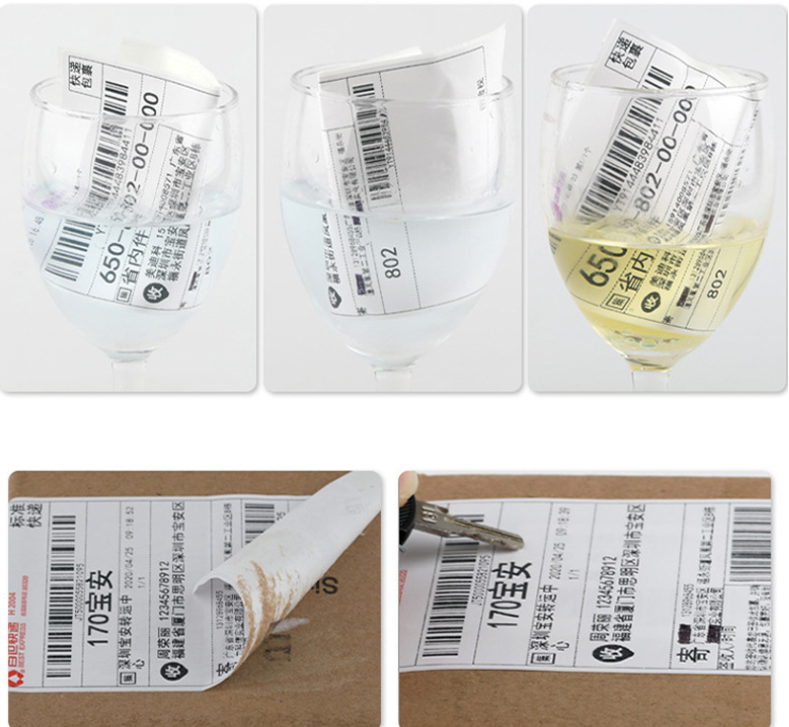 A6 Waybill Sticker FOLD TRIPLE PROOF 500pcs 100x150mm Thermal Barcode ...