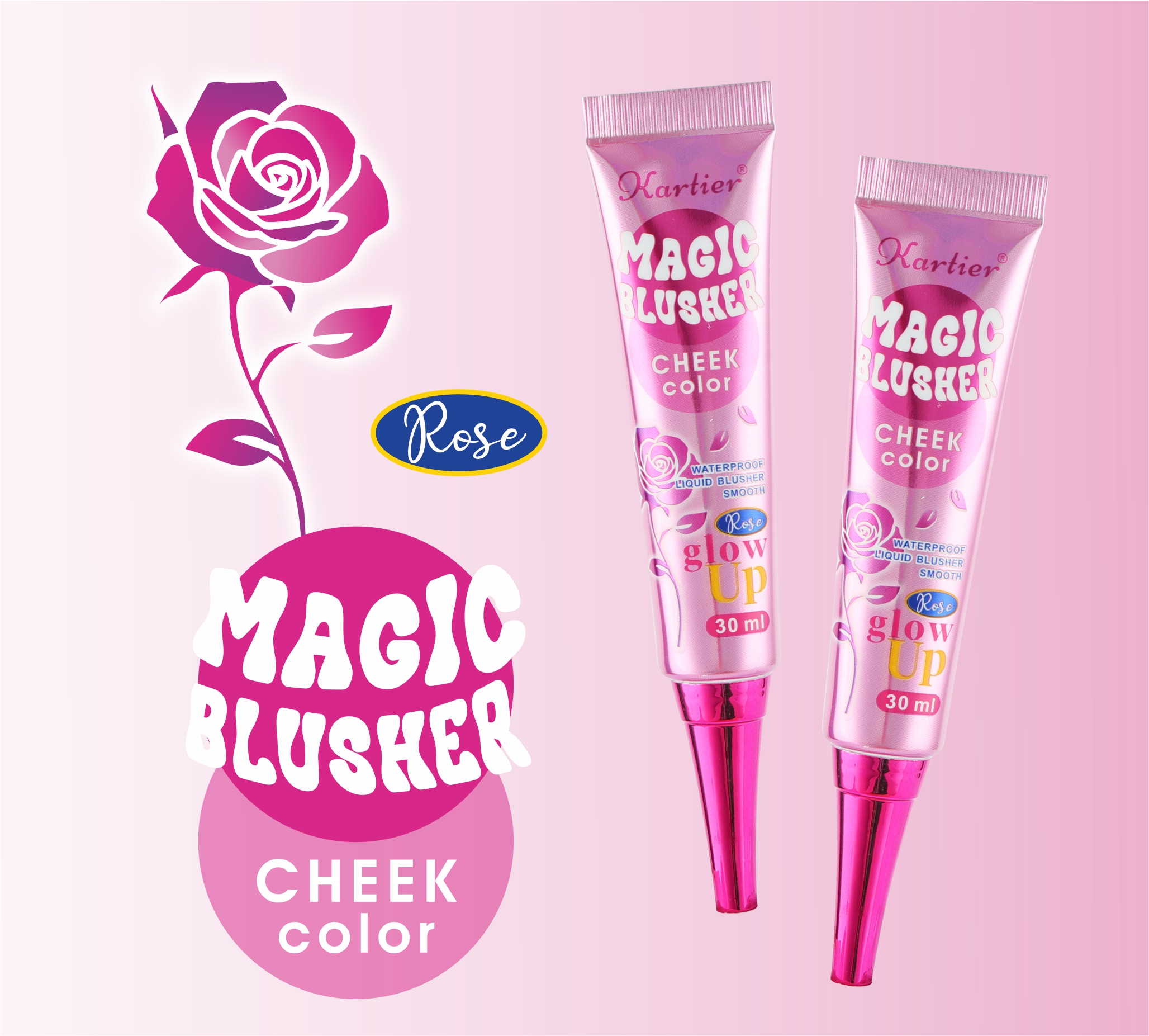 1pcs 30ml Waterproof Magic Blusher Cheek Color Long Lasting Liquid ...