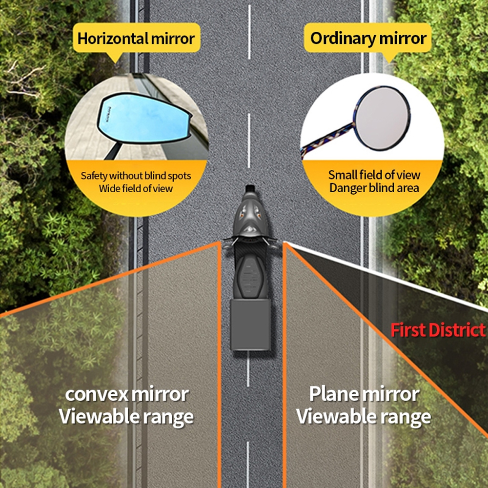 Motorcycle Side Mirror Street King Anti-glare Street King Adjustable ...