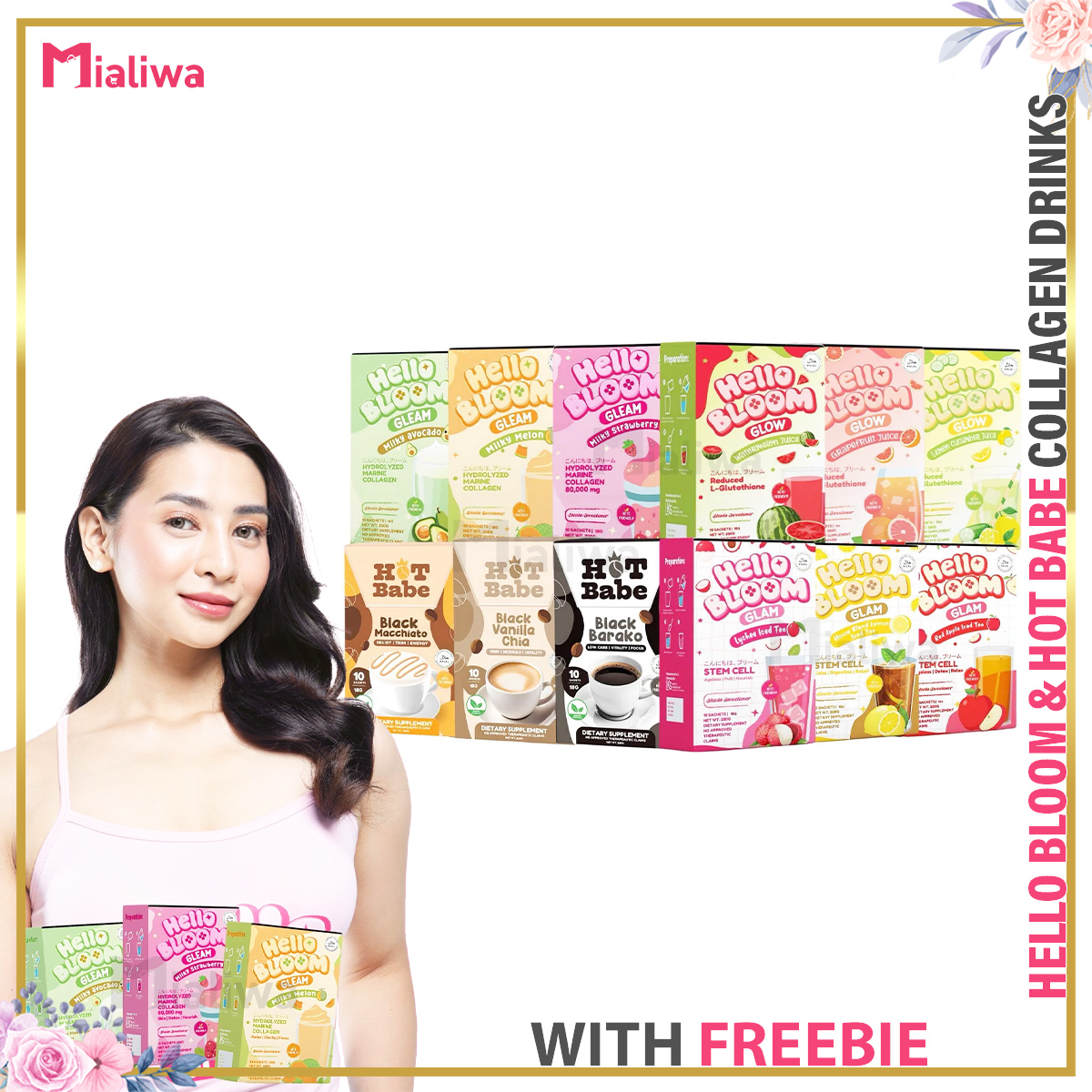 Kiray Celis Hello Bloom Gleam Glow Glam, Hot Babe Coffee Glutathione ...