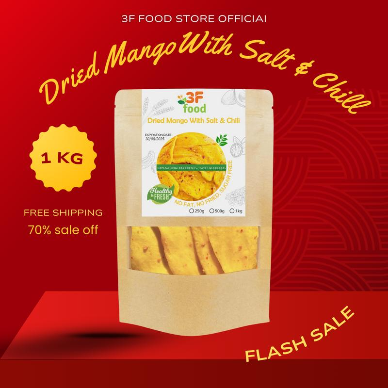 [FLASH SALE] Dried Mango With Salt And Chili 3F Food Dry Snack Natural ...