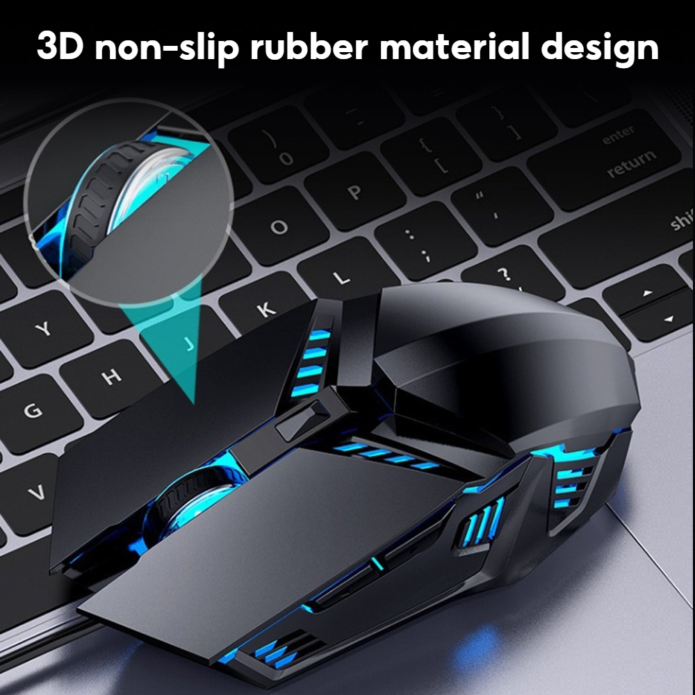 RGB Illuminated Wired Mechanical Gaming Mouse High Precision Esports ...