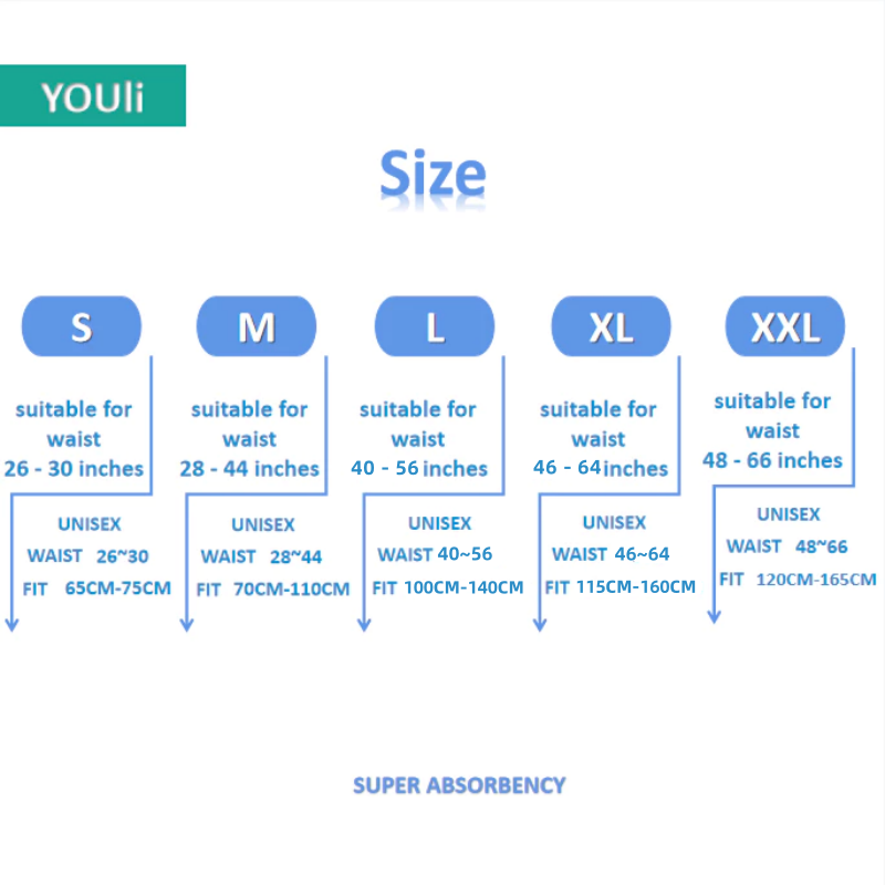 YOULI Adult Diaper Pants/Tape High Quality Breathing Air Adult ...