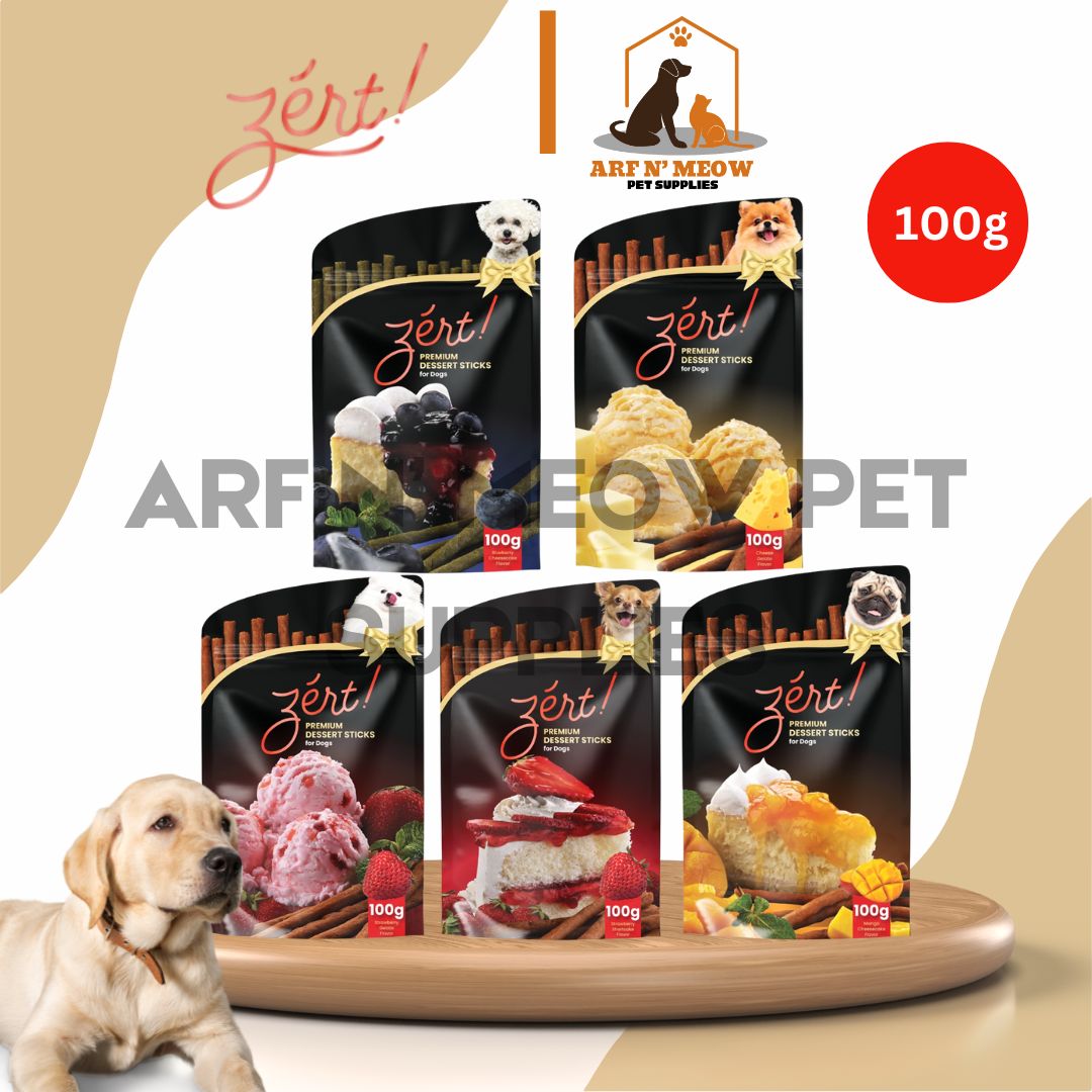 100g Zert Premium Dessert Sticks Dog Treat Snack Premium All Stages ...