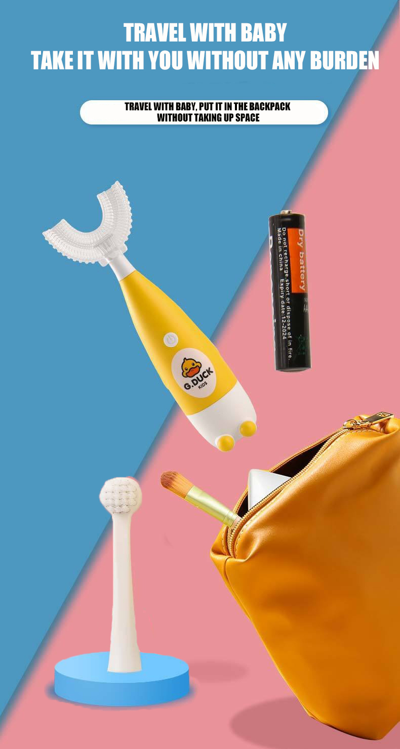 Electric Toothbrush For Kids With Batteries Replace Toothbrush Head ...