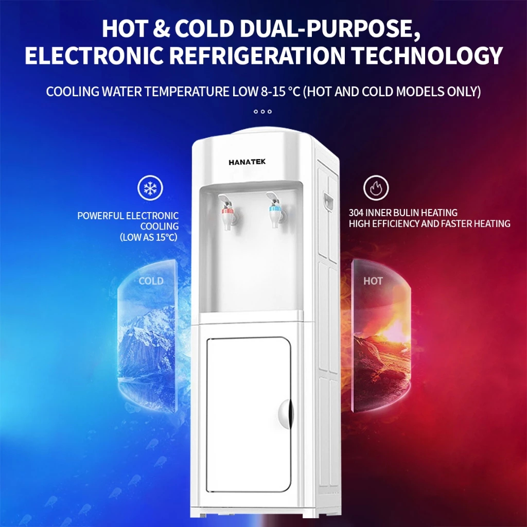 HANATEK Water Dispenser Hot And Cold Water Pump Dispenser Top Load ...