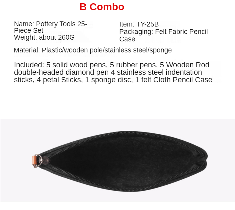 Art Crafts Clay Sculpting Kit Sculpt Smoothing Wax Carving Pottery ...