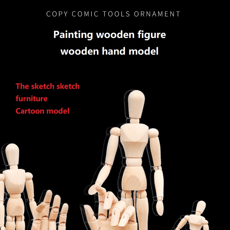 SNAP BUY08 Wooden Human Body Model Figure Manikin Mannequin Artist ...