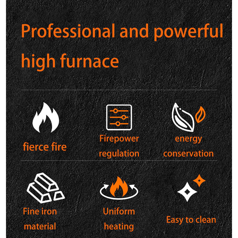 Heavy Duty Gas Stove Cast Iron Single Burner kitchen household quick ...