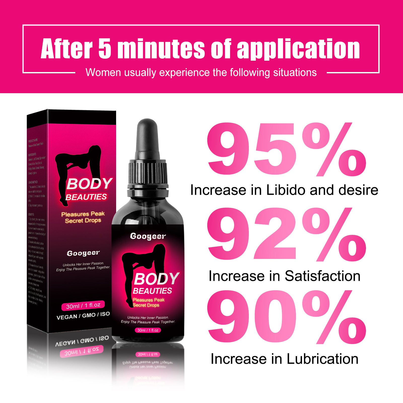 GOOGEER Pleasures Peak Secret Drops Aphrodisiac Liquid For Women Female ...