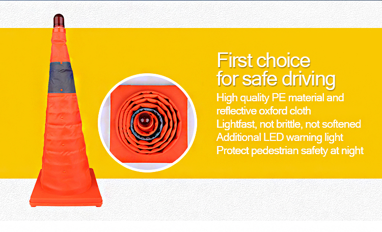 Reflectorized Traffic Cone Barricades Warning-Sign Road-Safety ...