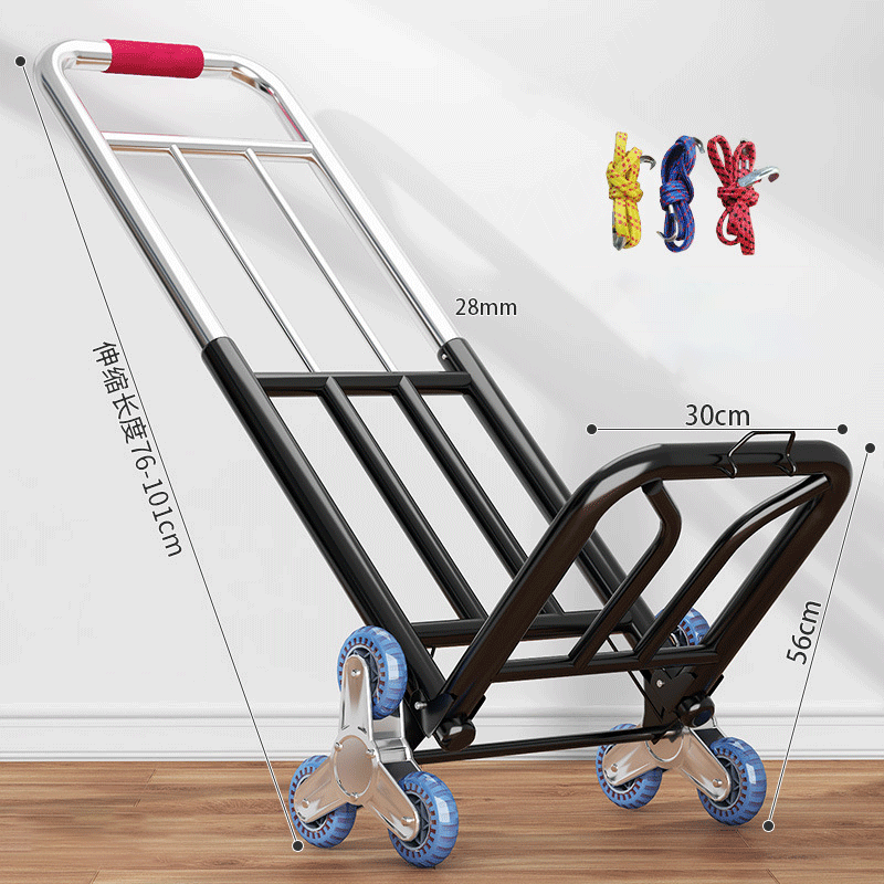 Portable Foldable Multifunctional Heavy - Duty Capacity Trolley Push ...