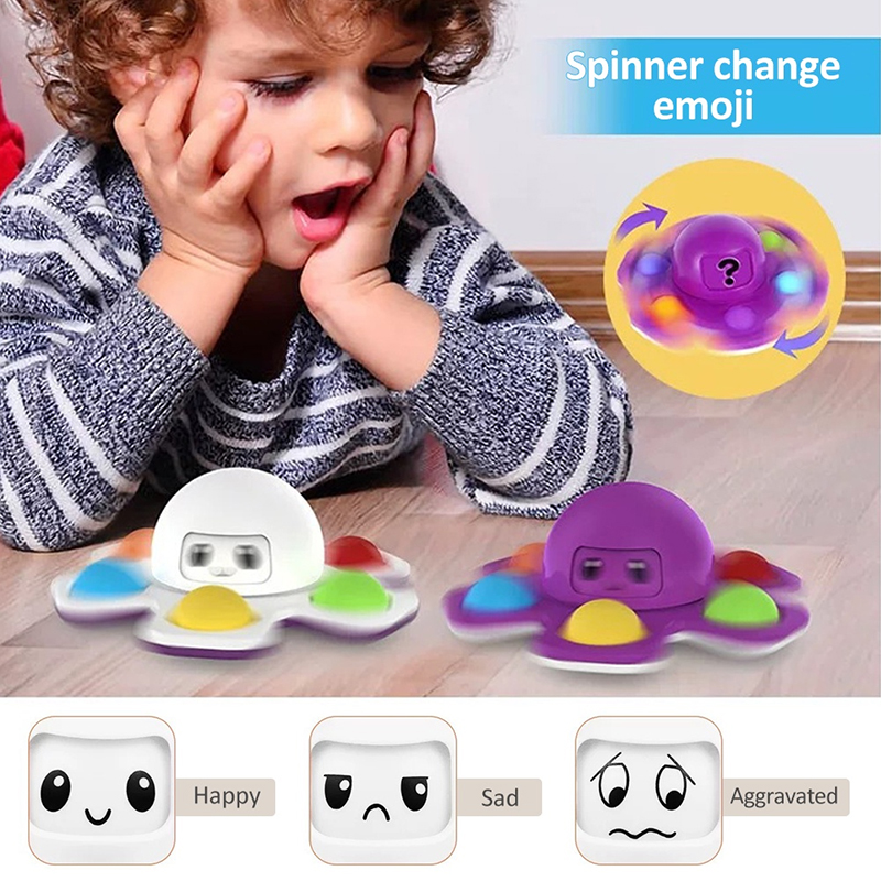 Flip Face-changing Octopus Squid Game Pop It Fidget Octopus Silicone ...