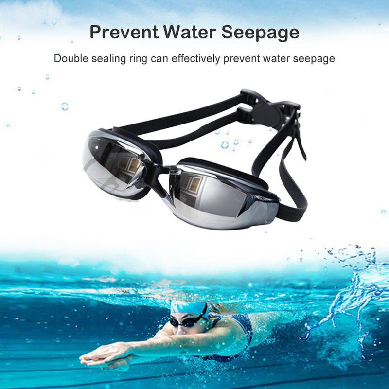 Original Swimming Goggles Professional HD Anti Fog Waterproof 100% UV ...