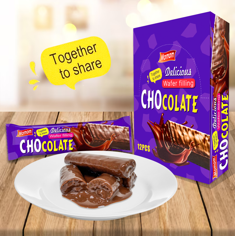 Momom Food Chocolate Wafer Filling, Smooth & Decadent Experience (Set ...