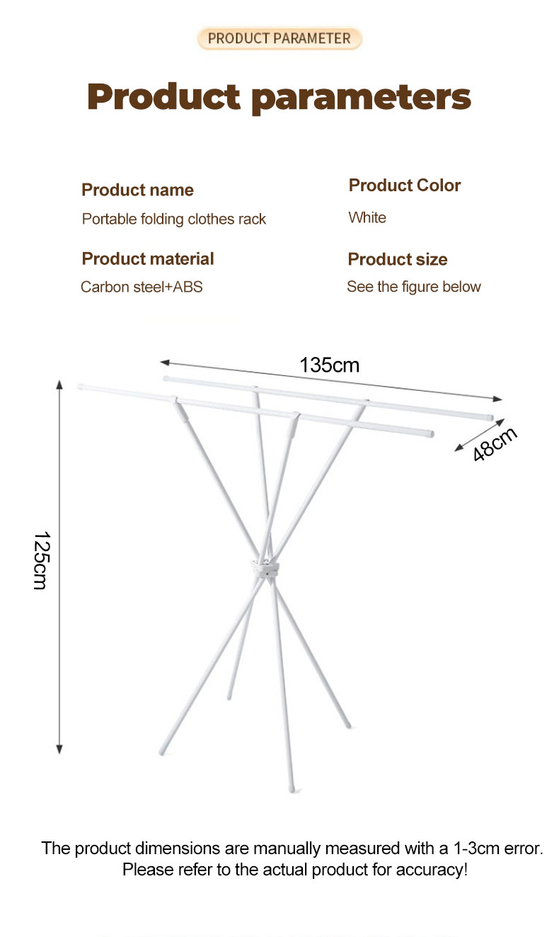 No-Assembly Foldable Portable Sampayan Stainless Steel Heavy Duty ...