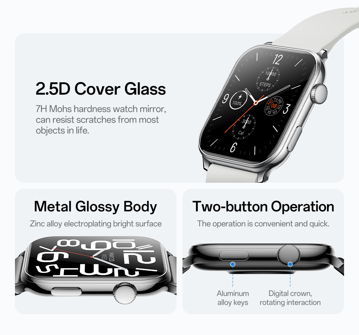 【New】Aolon GTS 3 Smart Watch 8.8mm Ultra-thin Amoled AOD 40mm Women's ...