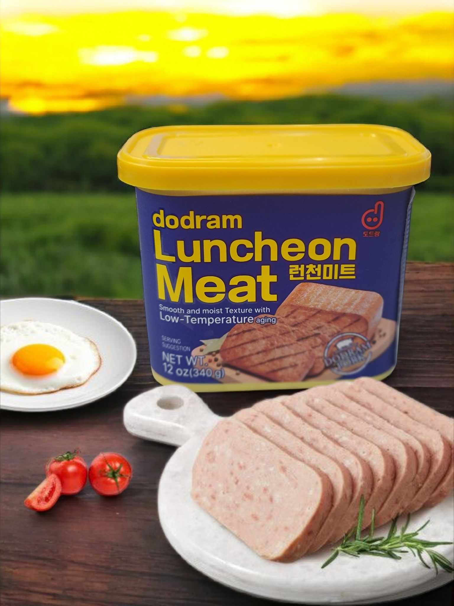 [DODRAM] 340g LUNCHEON MEAT HALF BOX (12 CANS)/ MADE IN KOREA | Shopee ...