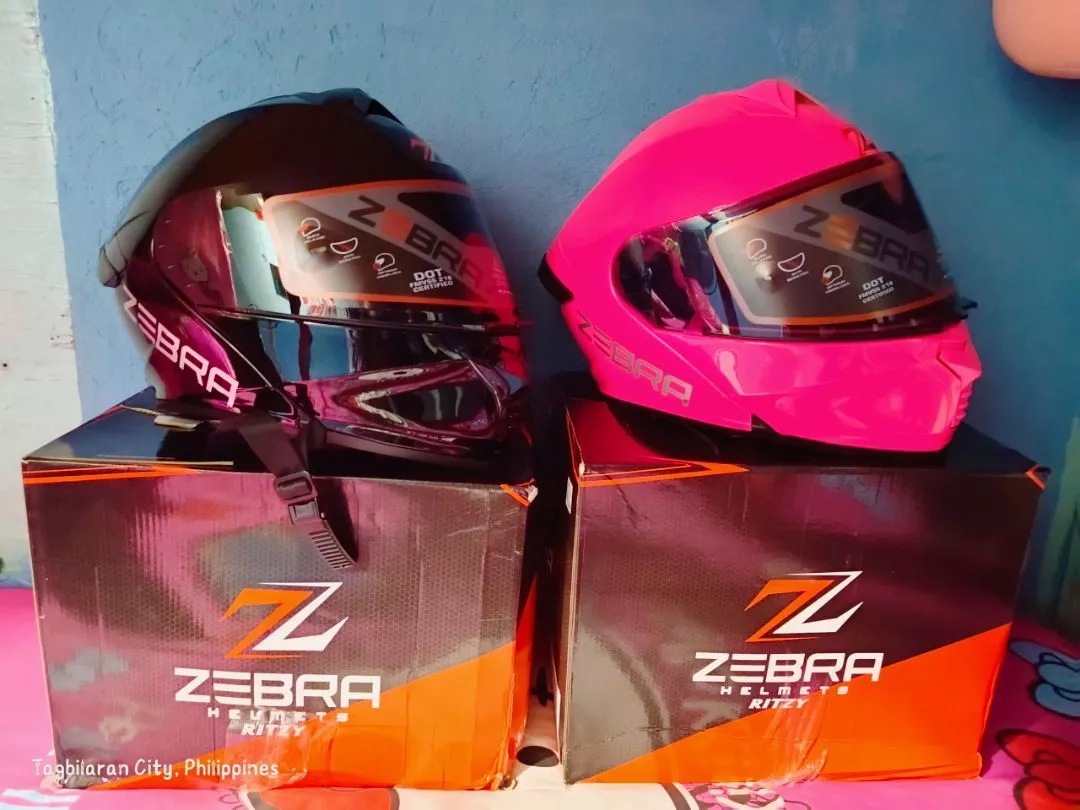 𝐁𝟏𝐓𝟏 ZEBRA Couple Helmet Full Face Modular Helmet Buy 1 Take 1 Couple ...