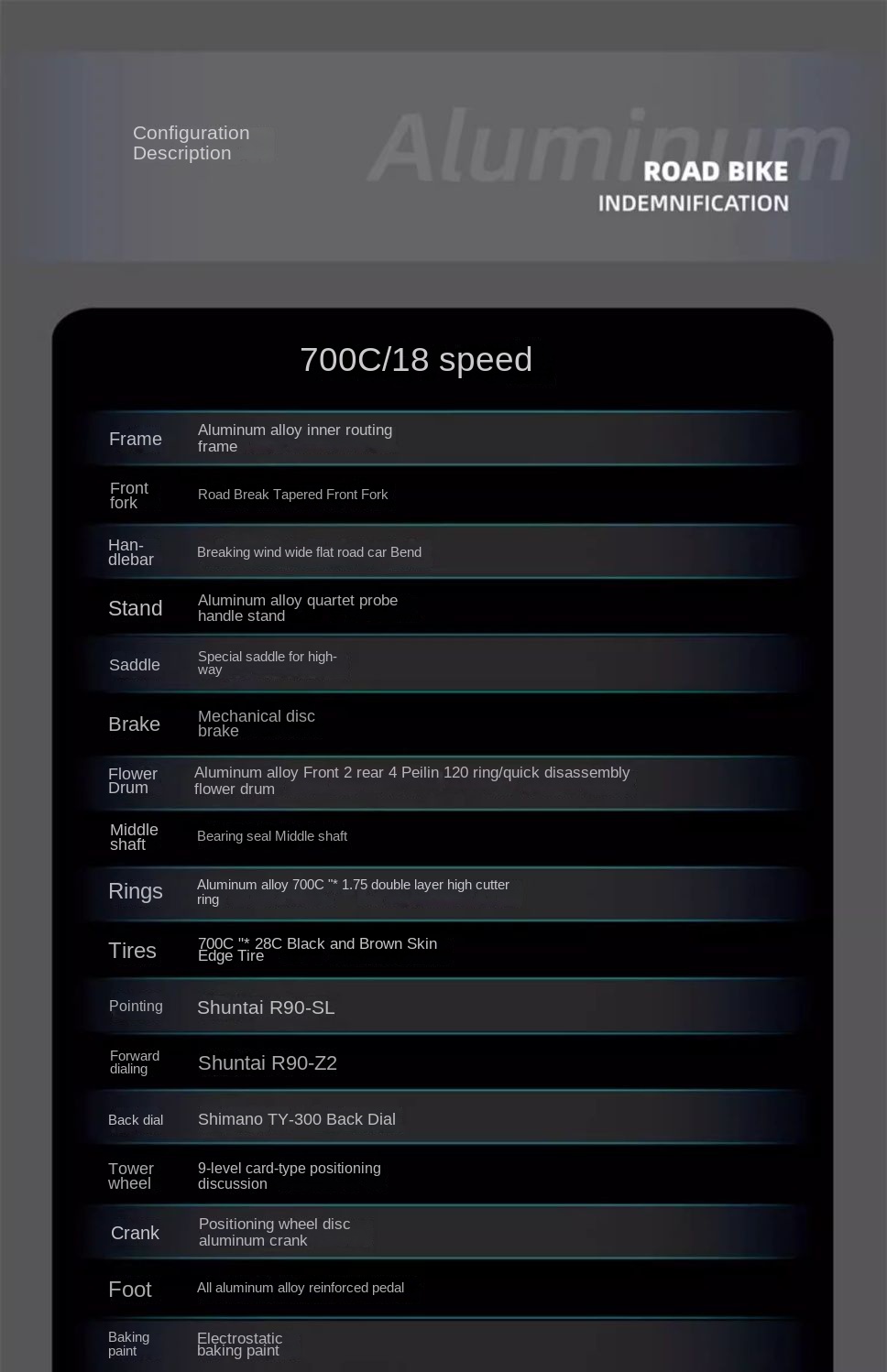 LUANDA 700c Alloy Road Bike Aluminum Fixie Bike Bike for Adult 26 ...