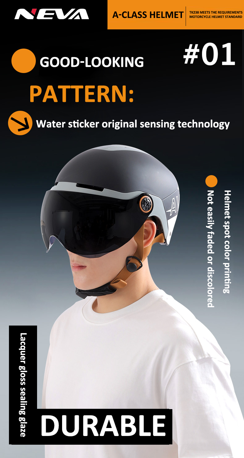 NEVA Original Couple Motorcycle Helmet Half face Unisex with Icc ...