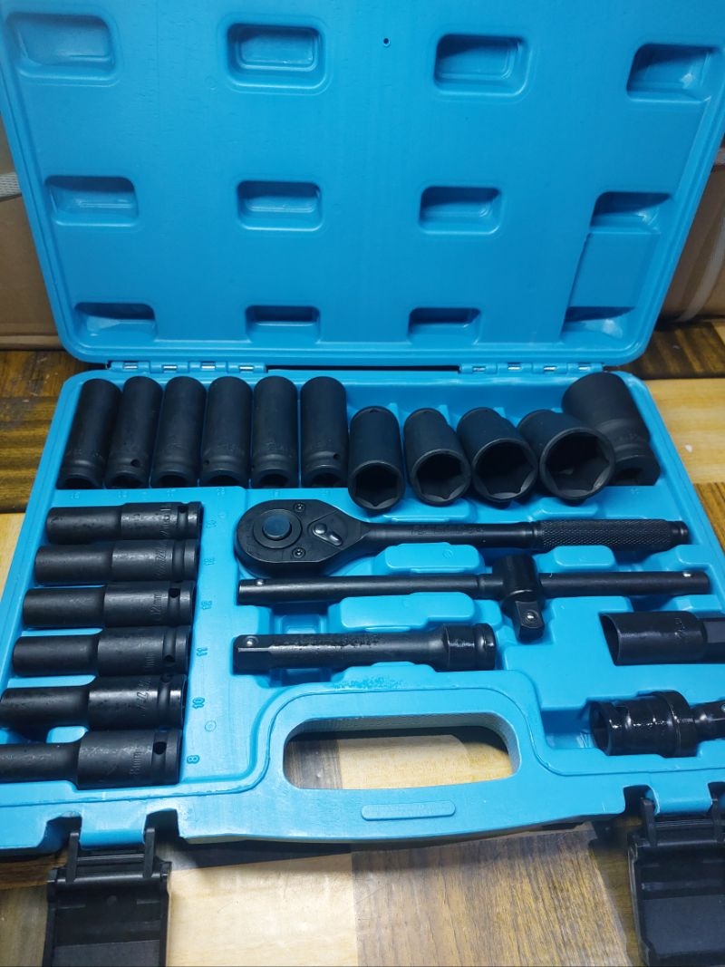 FLYMAN IMPACT DEEP SOCKET SET 1/2DRIVE 6POINTS | Shopee Philippines