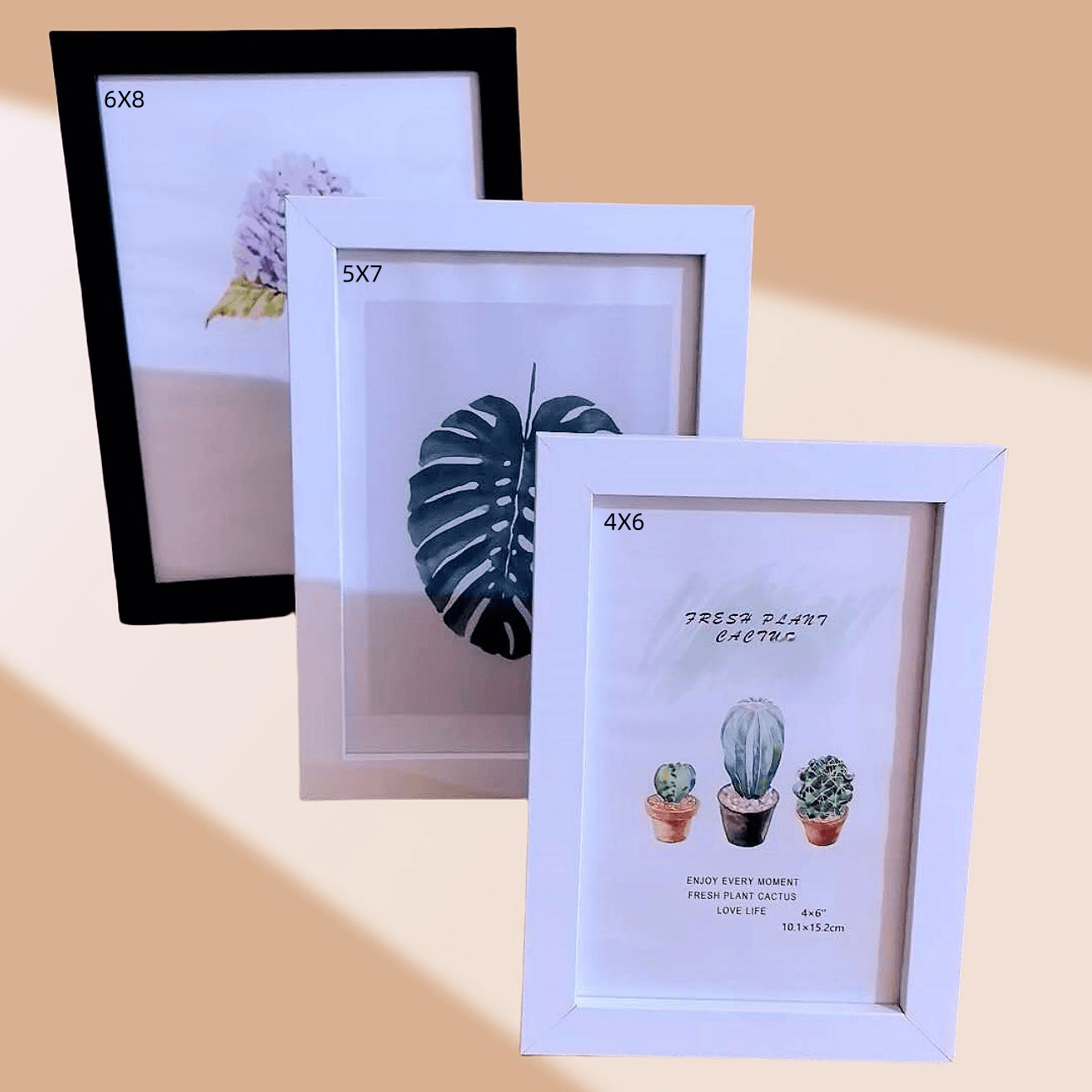 Simple wooden 4R / 5R / 6R photo frame table/picture frame hanging wall ...